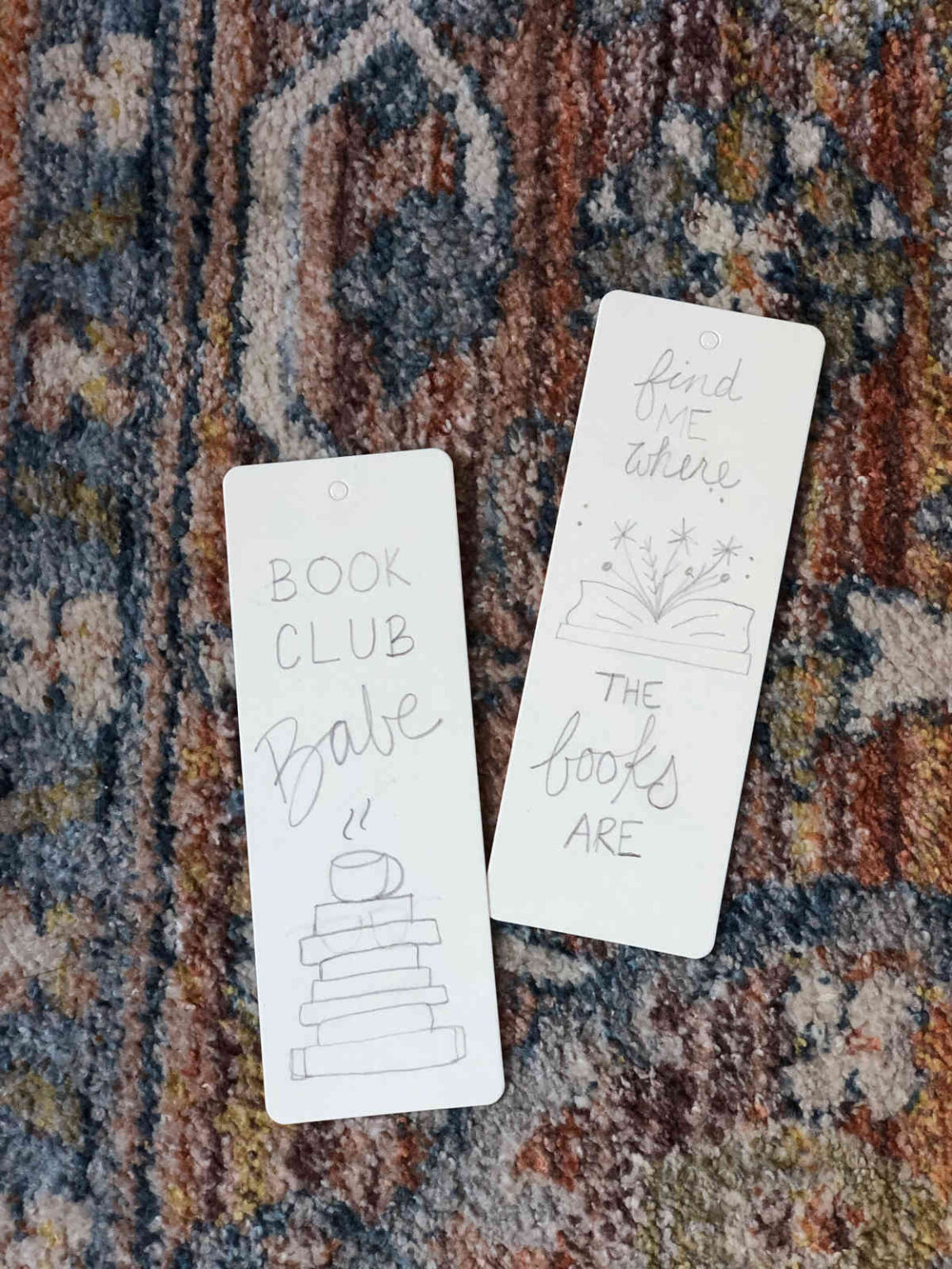 Embroidered Paper Bookmarks for Book Lovers DIY - Home Sweet Harps